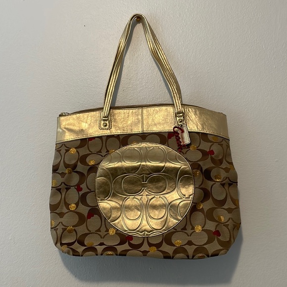 Coach | Bags | Coach Laura Secret Signature Hearts Tote | Poshmark